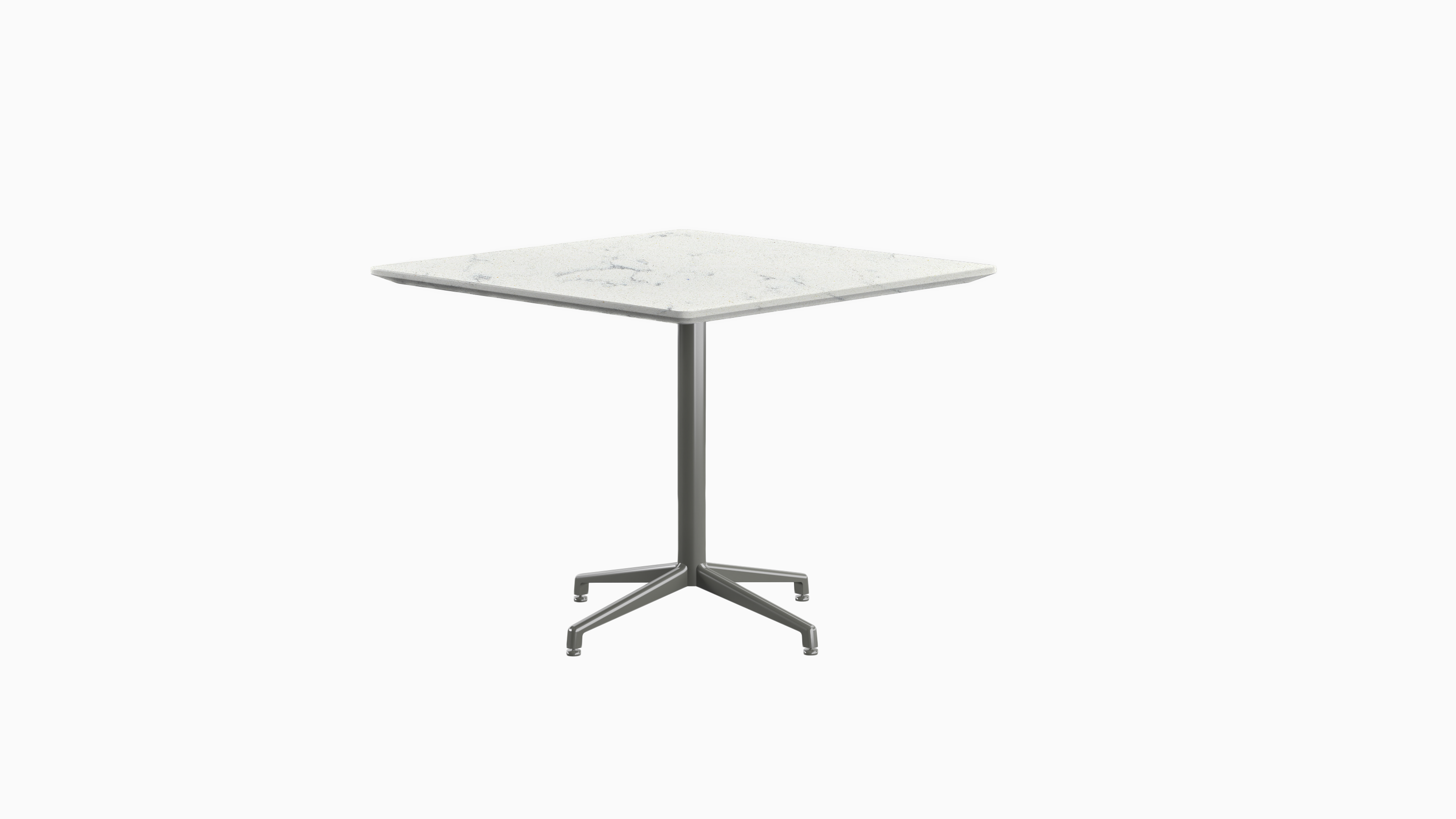 Square Smaart-Stone Table with X Base - Futrus® Solid Surface Solutions
