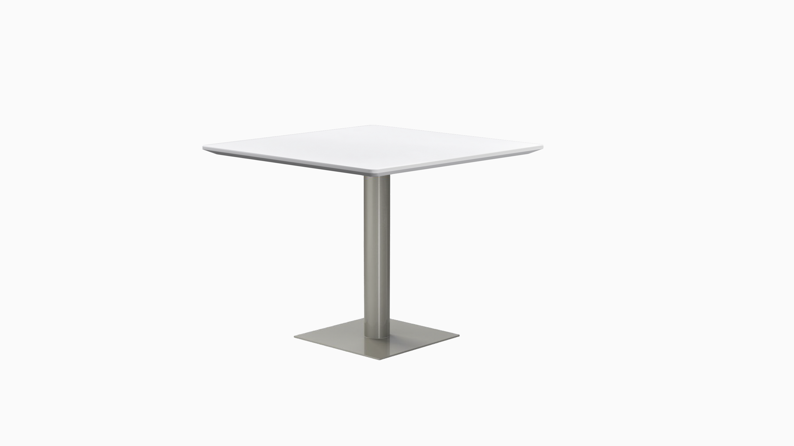 Square Smaart+ Table with Square Base - Futrus® Solid Surface Solutions