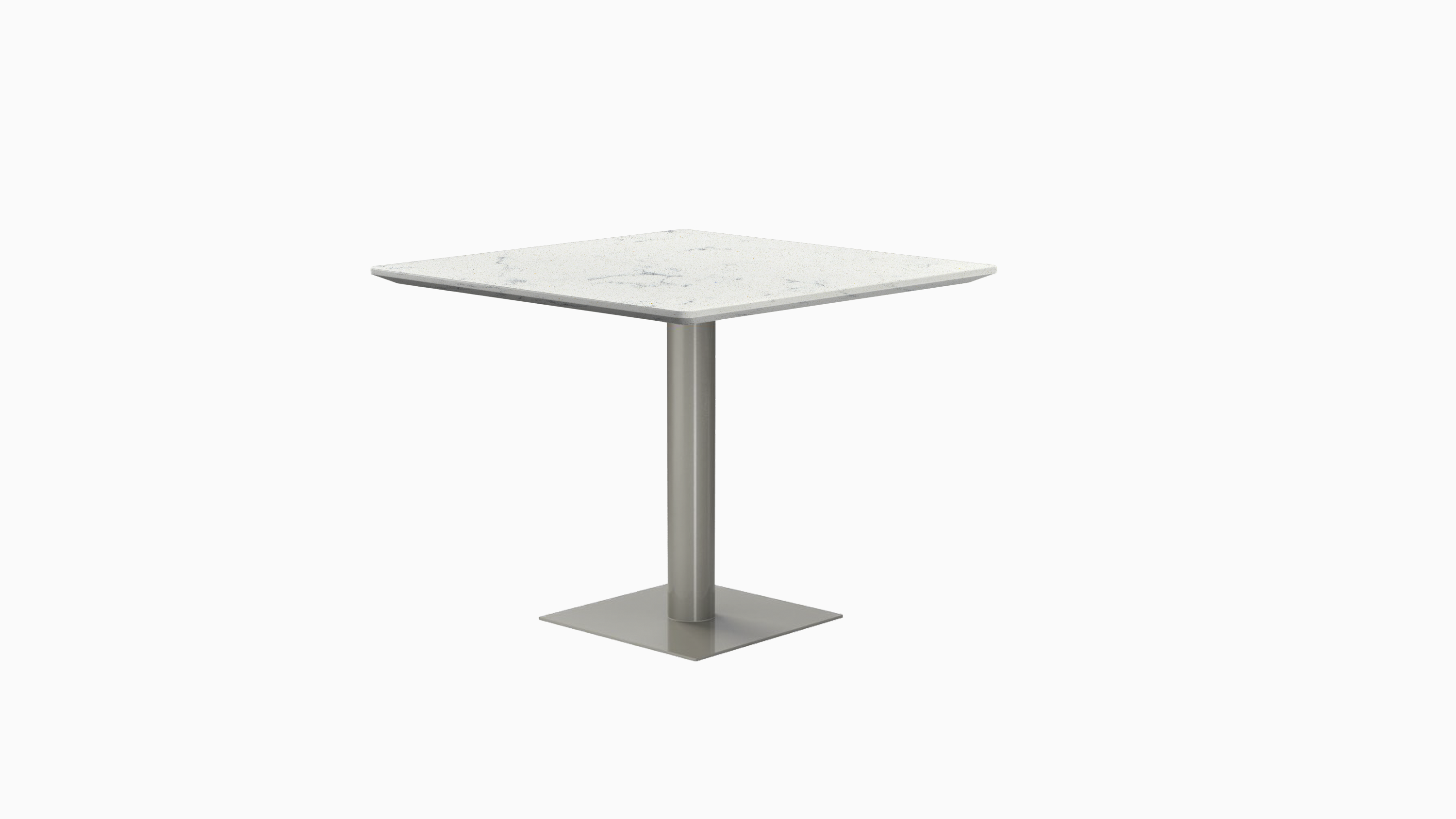 Square Smaart-Stone Table with Square Base - Futrus® Solid Surface ...