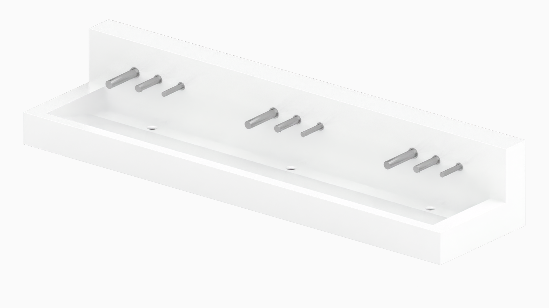 SkyDEK Trough Sink - Futrus® Solid Surface Solutions