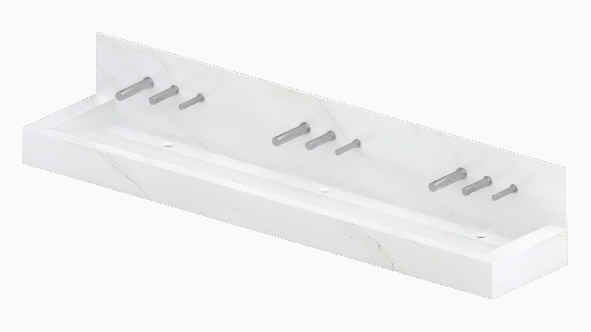 SkyDEK Quartz Trough Sink - Futrus® Solid Surface Solutions