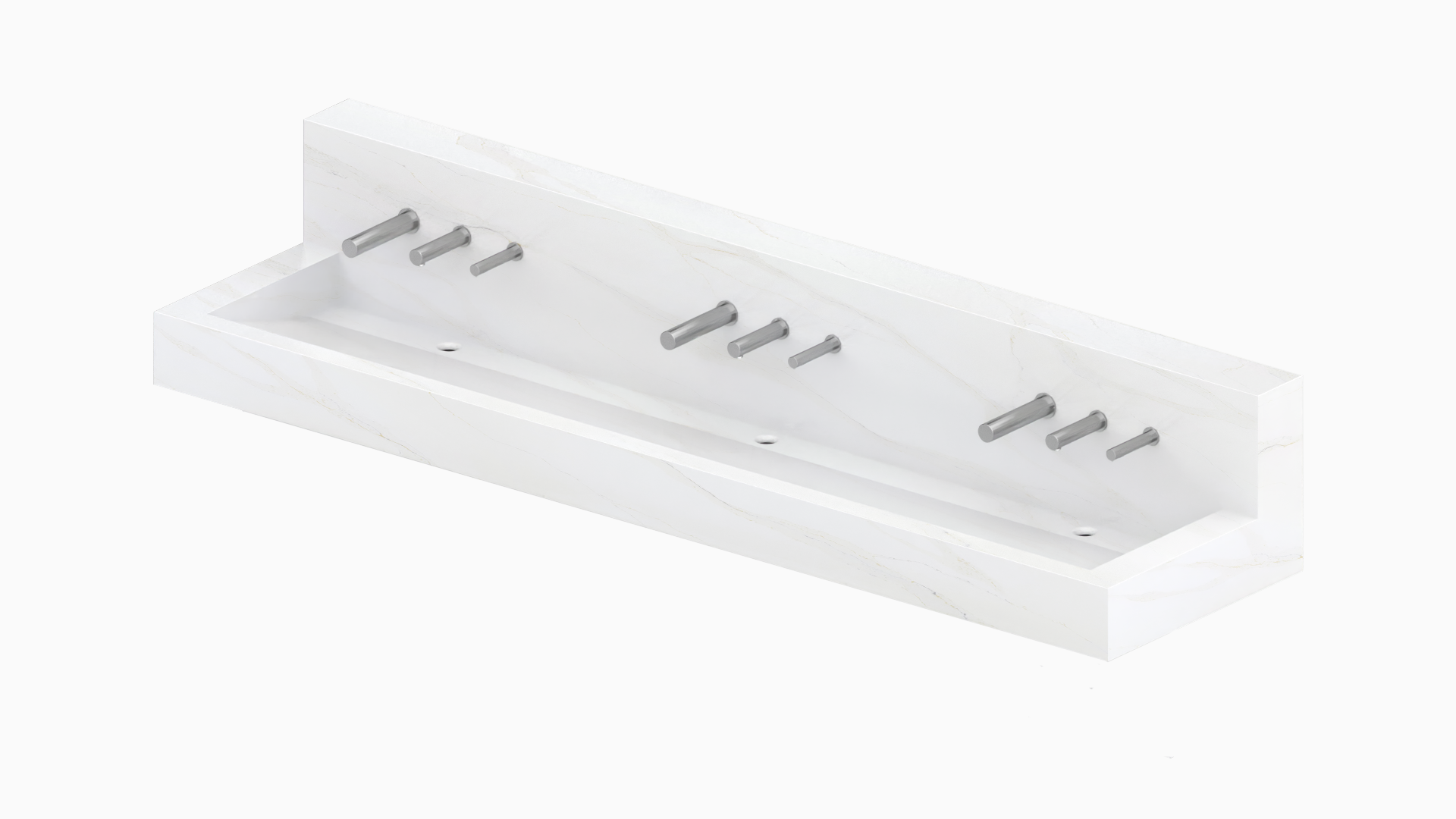 SkyDEK Quartz Trough Sink - Futrus® Solid Surface Solutions