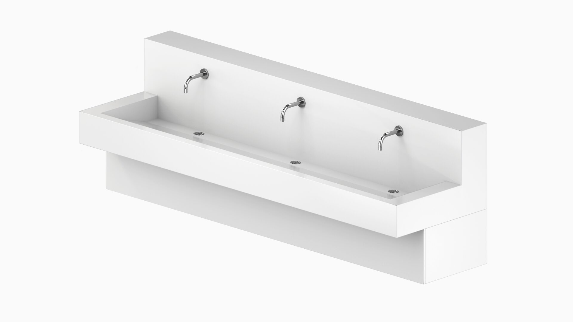 SkyDEK Trough Sink Module - Futrus® Solid Surface Solutions