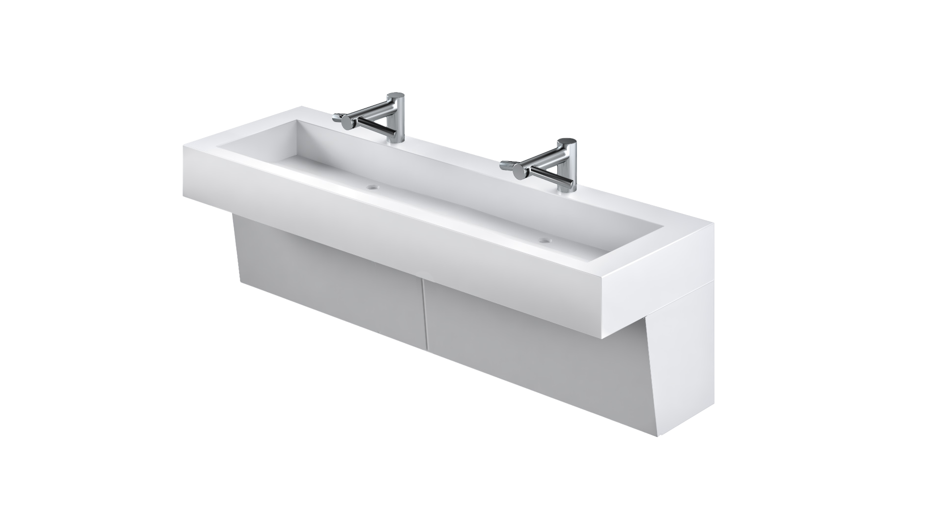 AquaDRI Trough Sink Module - Futrus® Solid Surface Solutions