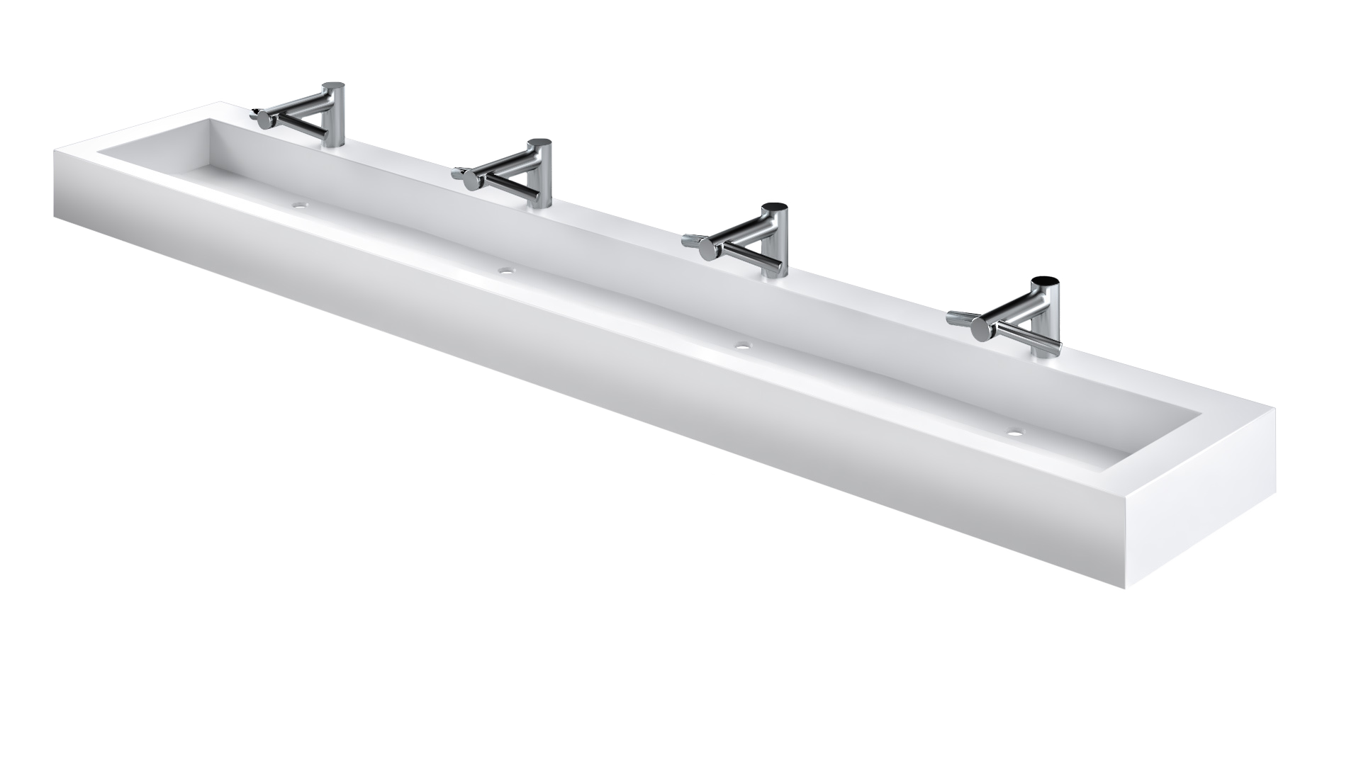 AquaDRI Trough Sink - Futrus® Solid Surface Solutions