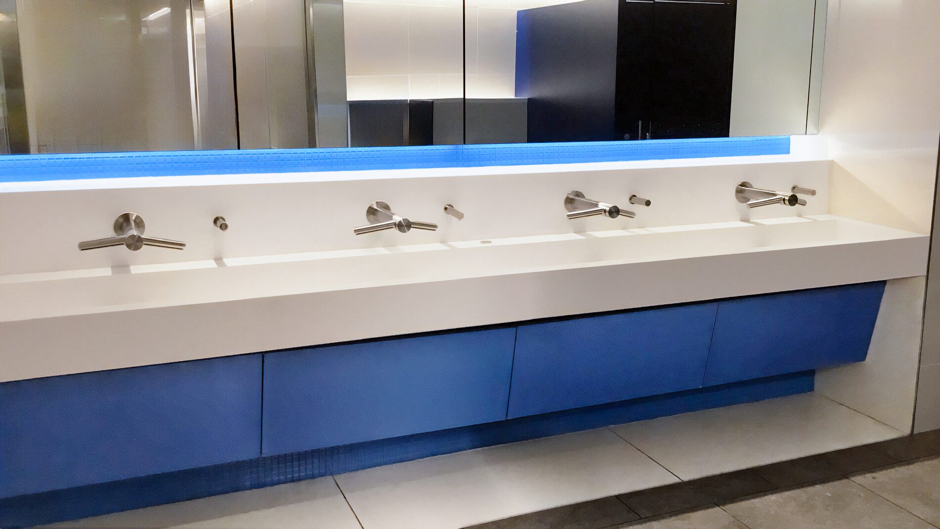 AquaDRI Trough Sink Module - Futrus® Solid Surface Solutions