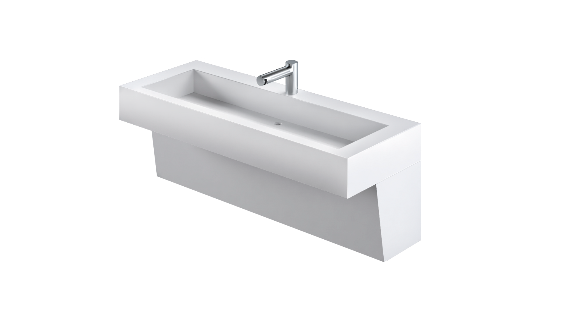 AquaDRI Trough Sink Module - Futrus® Solid Surface Solutions