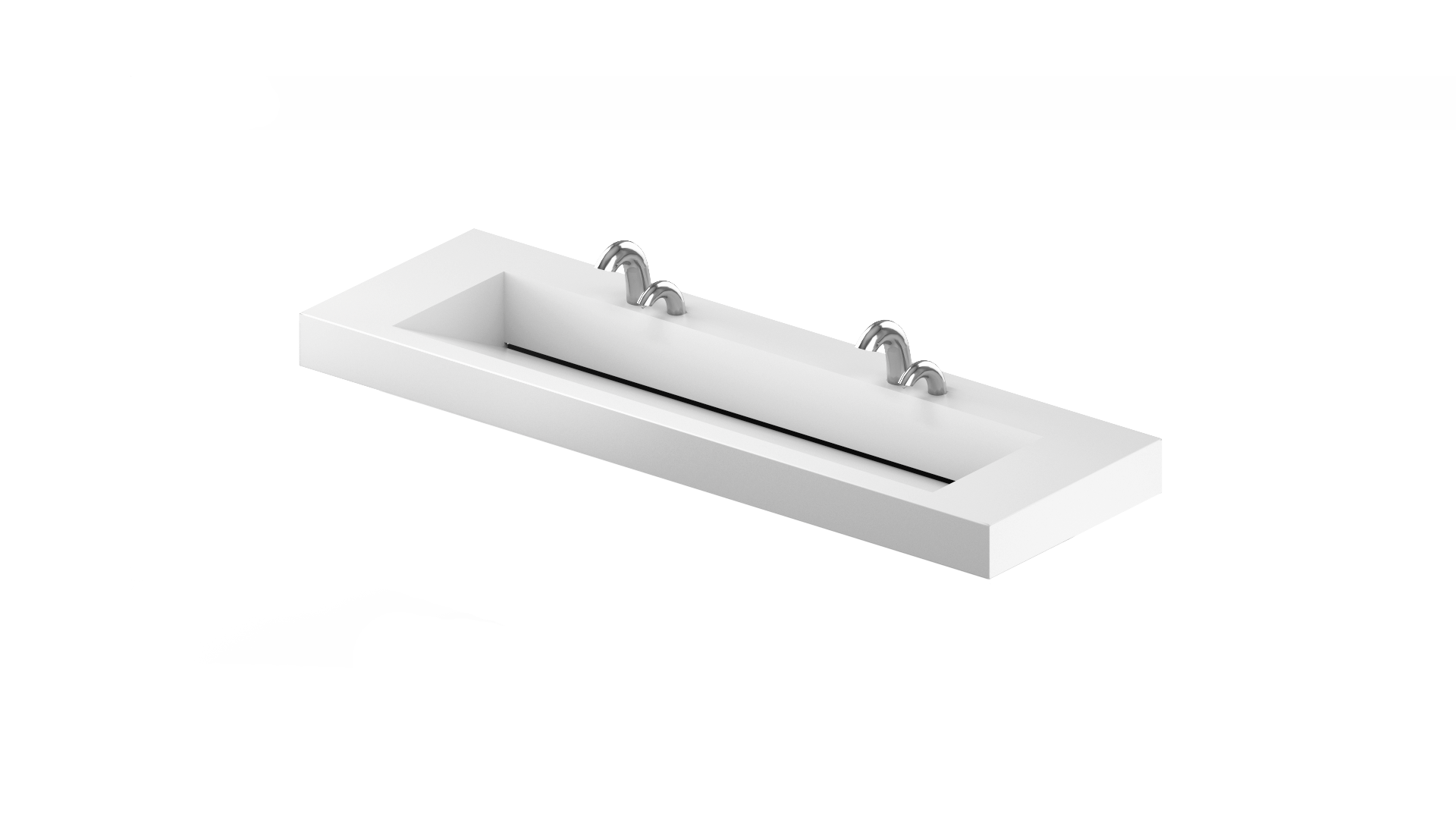AquaLINE Trough Sink - Futrus® Solid Surface Solutions