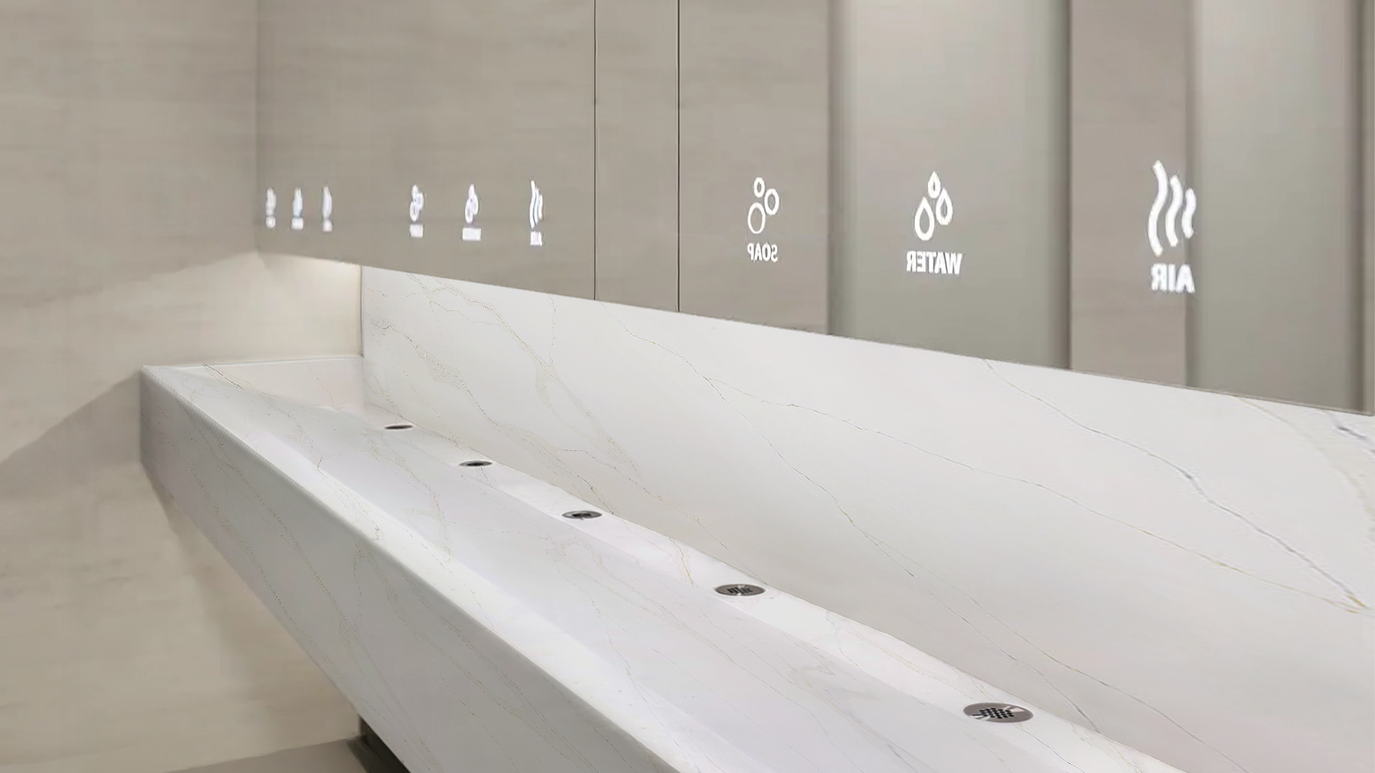 SkyDEK Quartz Trough Sink - Futrus® Solid Surface Solutions