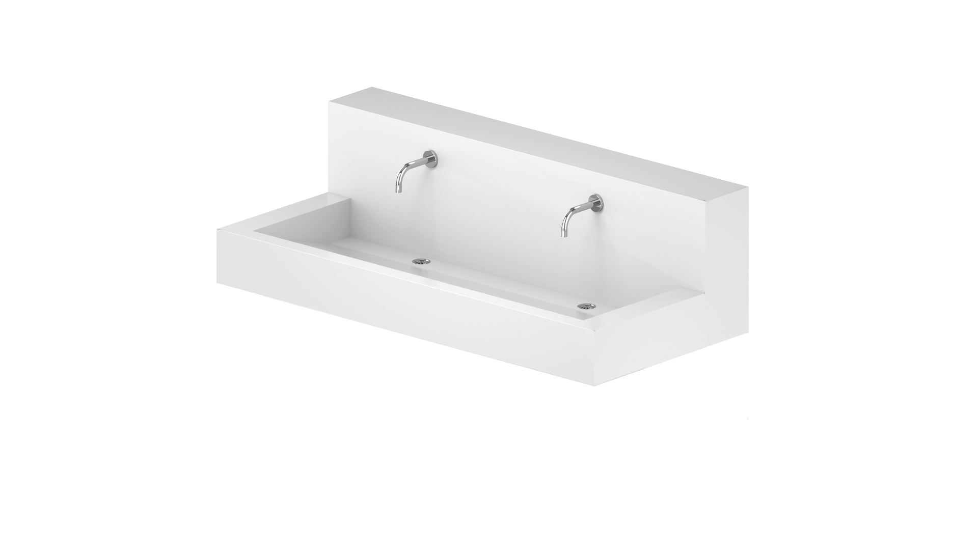 SkyDEK Trough Sink - Futrus® Solid Surface Solutions