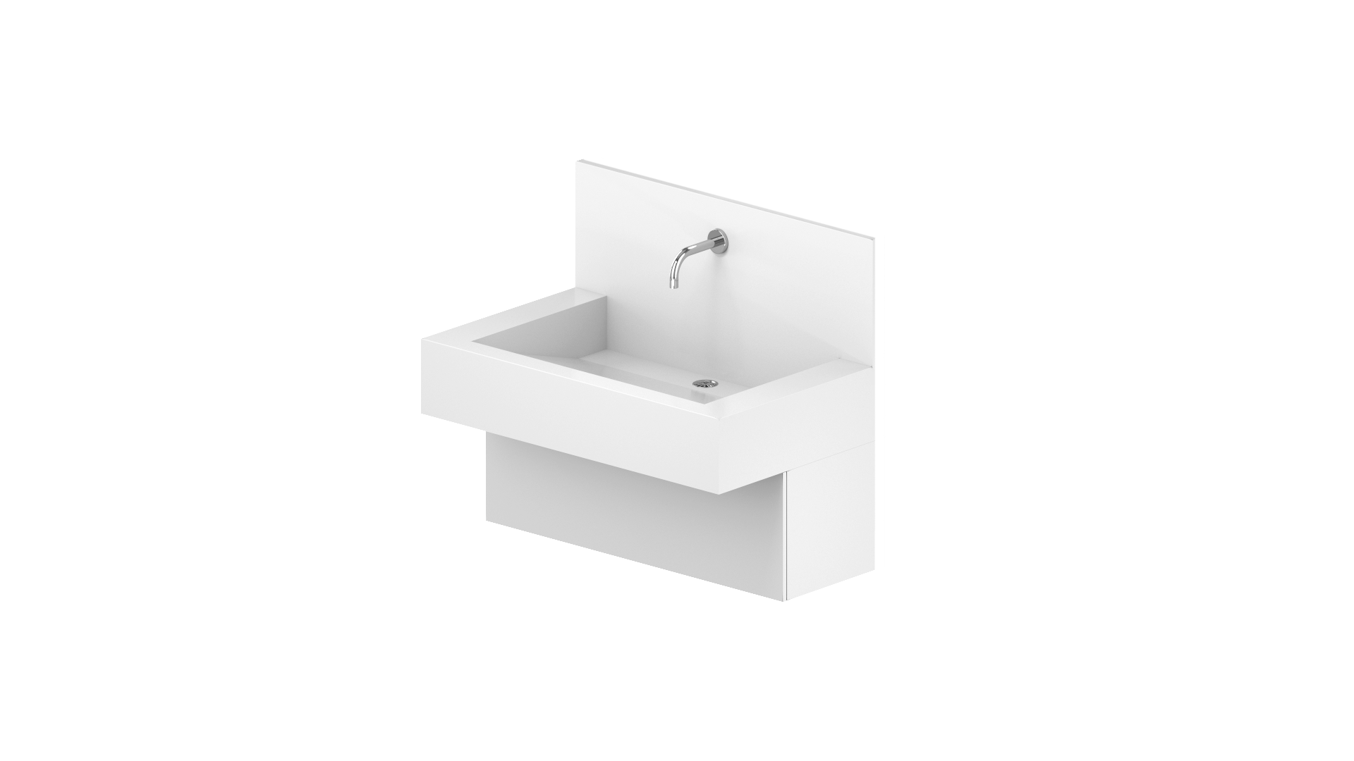 SkyDEK Trough Sink Module - Futrus® Solid Surface Solutions