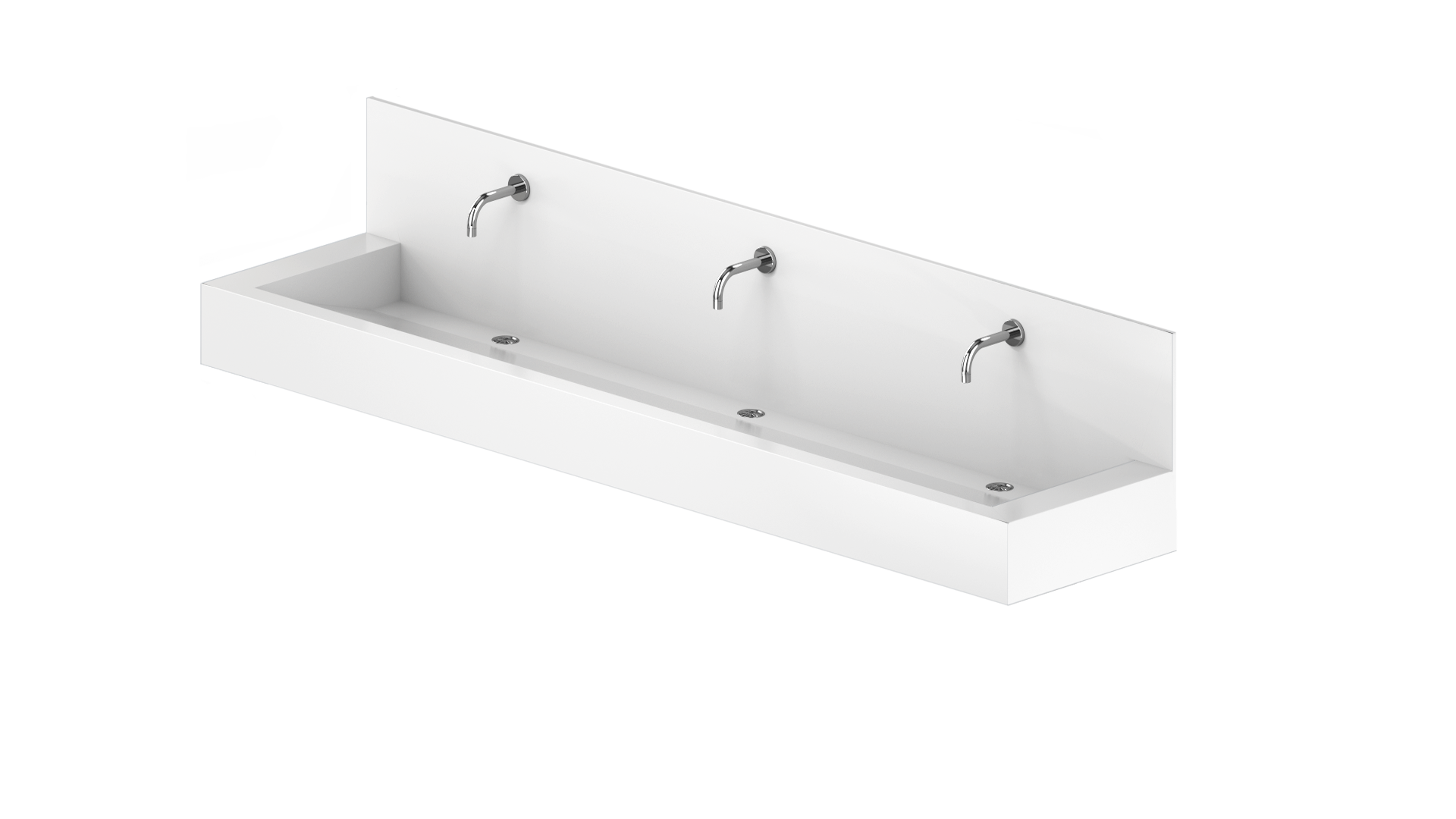 SkyDEK Trough Sink - Futrus® Solid Surface Solutions